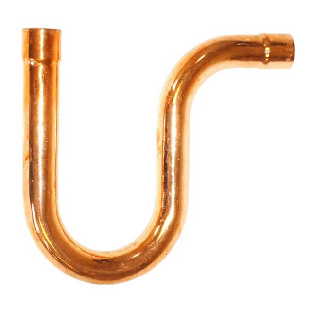 QE 1-3/8 INCH WROT SUCTION LINE P TRAP COPPER X COPPER FITTING (1 UNITS ...