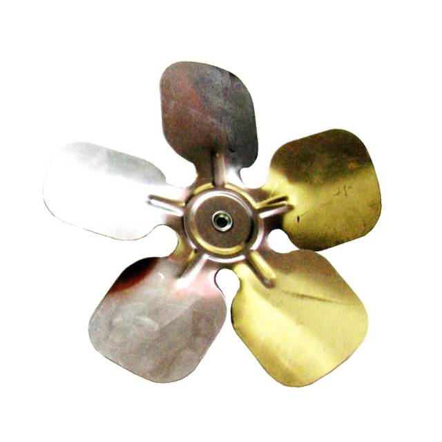QE 8 INCH FAN BLADE 5 BLADES BLOWER 5/16 INCH HUB ATTACHED CW ROTATION ...
