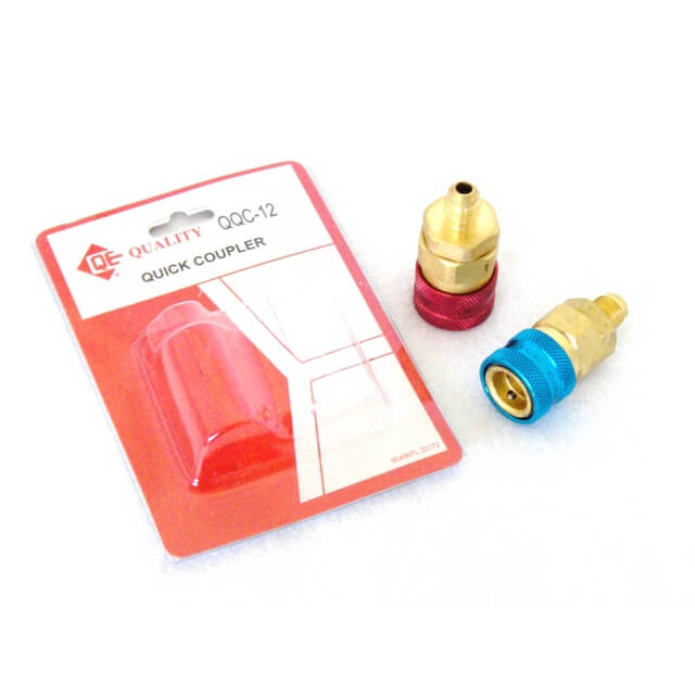 QE HIGH/LOW 1/4 INCH SAE QUICK COUPLER MALE FLARE SET AUTO » Cedars HVAC