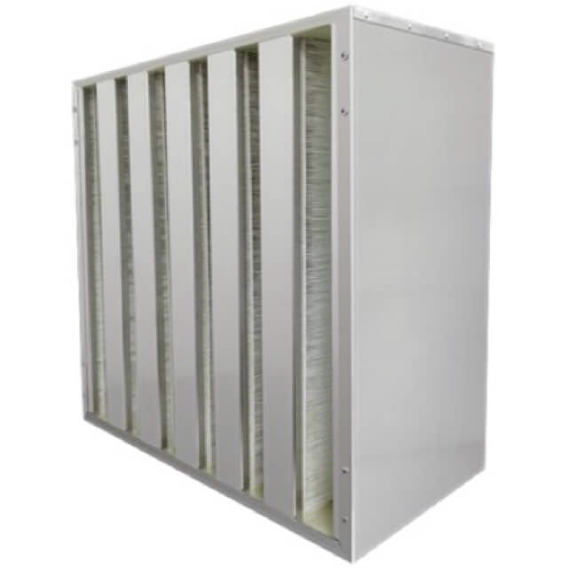 FLANDERS F0904848, 24 X 24 X 11.5 INCH SUPERFLOW 24 ALUMINUM V BED HEPA ...